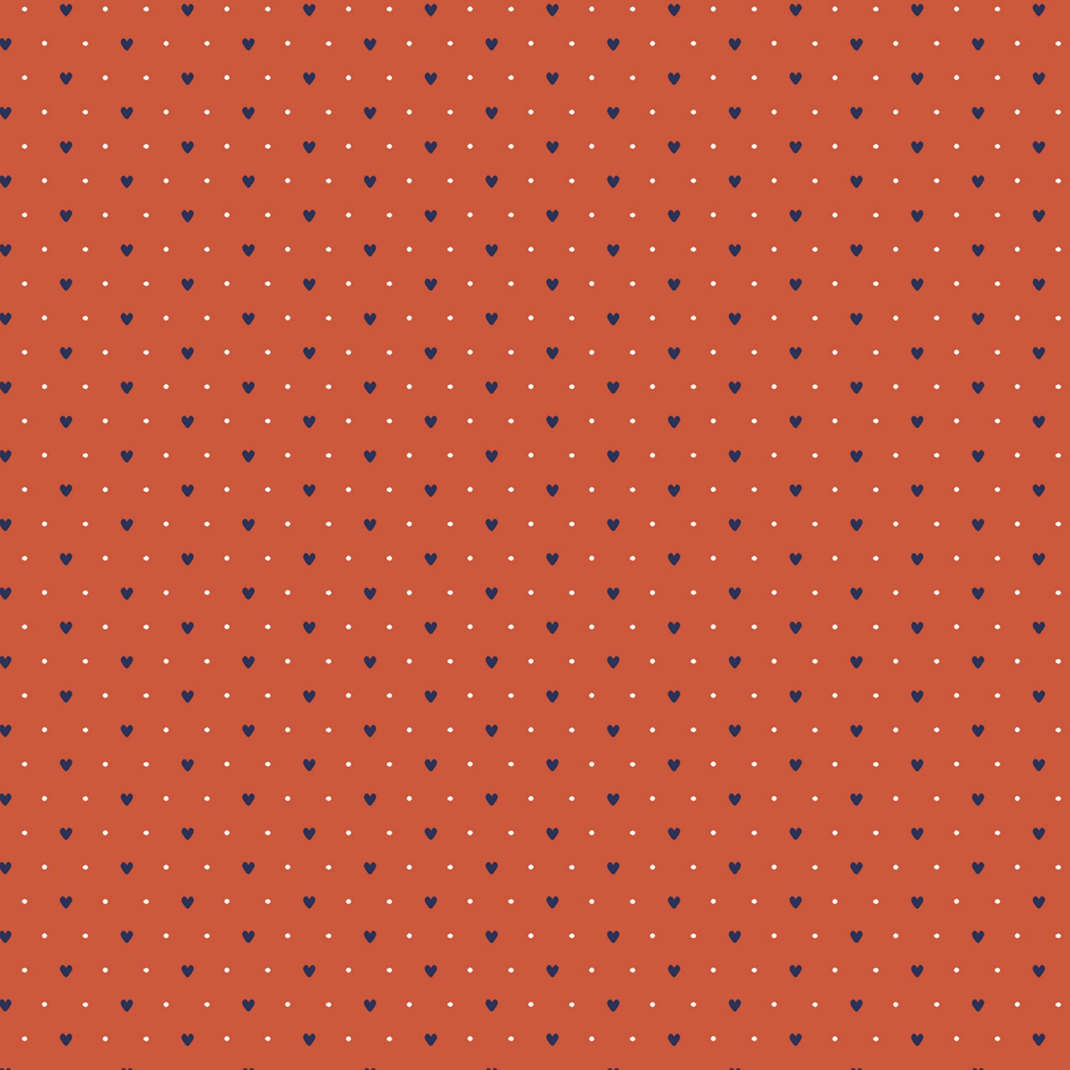 Specialty Cuts - Hearts & Dots 1 yd cut | ConnectingThreads.com