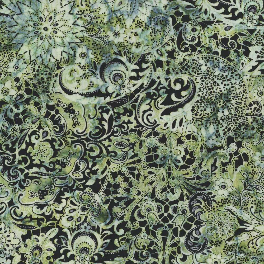 Lustre Batik Blue Half Yard Sampler | ConnectingThreads.com