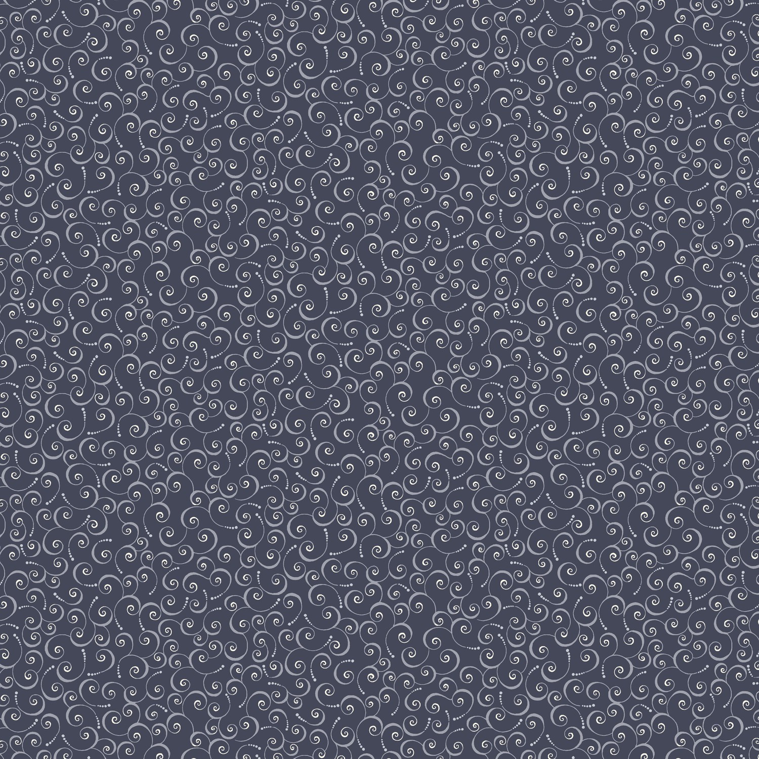 Hometown Americana Little Swirls Dusty Navy Quilting Fabric