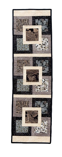 Elemental Nuances - Floating Frames Table Runner Kit | ConnectingThreads.com
