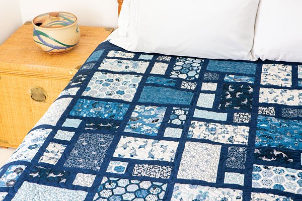 Indigo Quilt Kit | ConnectingThreads.com