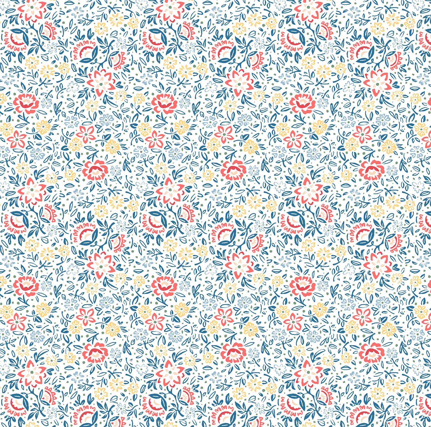 Woodcut Flowers | ConnectingThreads.com