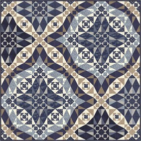 Ebb and Flow - Sailing the Blue Quilt Kit | ConnectingThreads.com