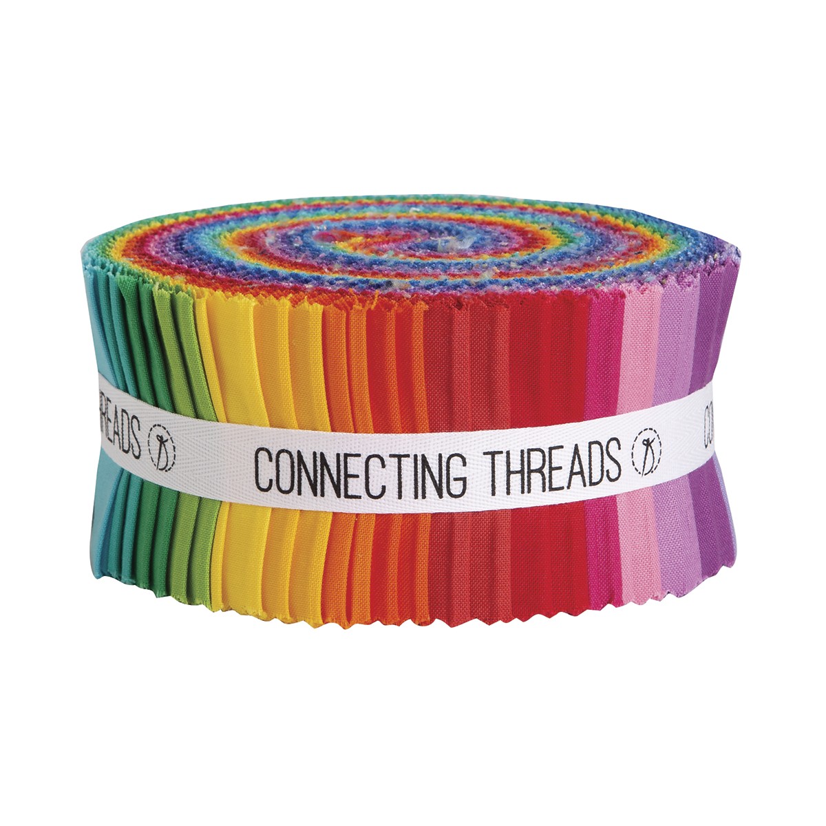 Color Wheel Solids 2.5" Rainbow Strips - Connecting Threads