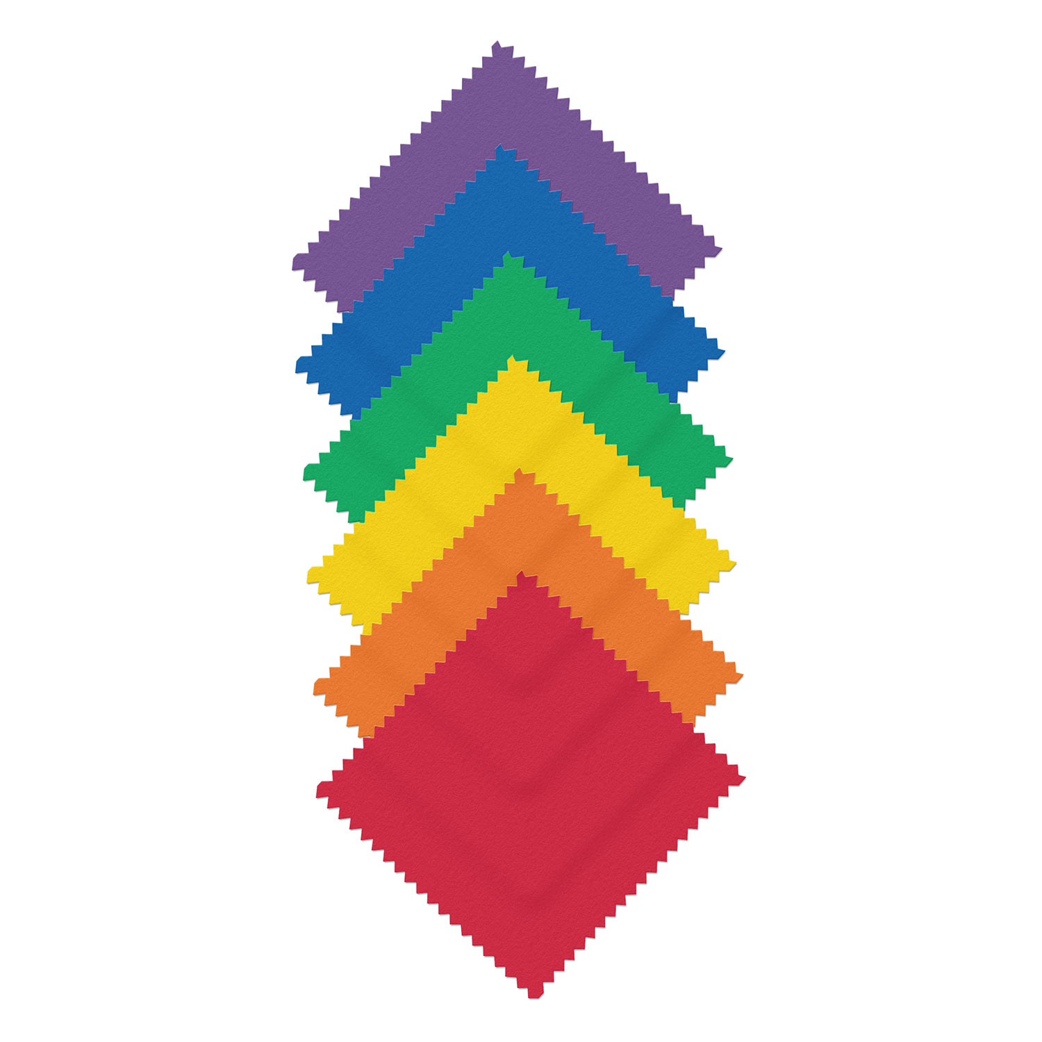 Color Wheel Solids Rainbow 5" Squares Quilting Fabric