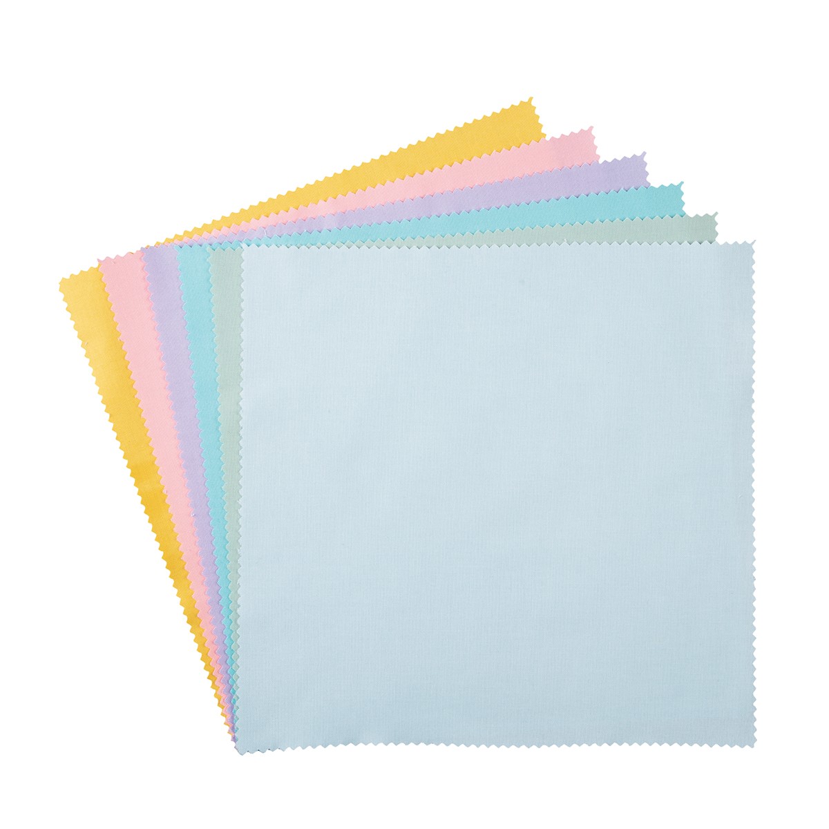 Soft Rainbow Quilting Cotton Fabric - 10" Squares | Connecting Threads