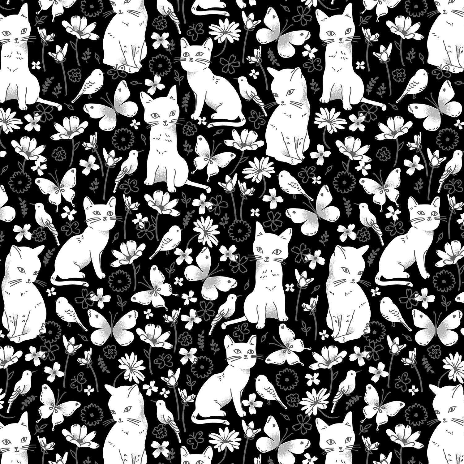 Kitty Kitty - Cat in the Garden | ConnectingThreads.com