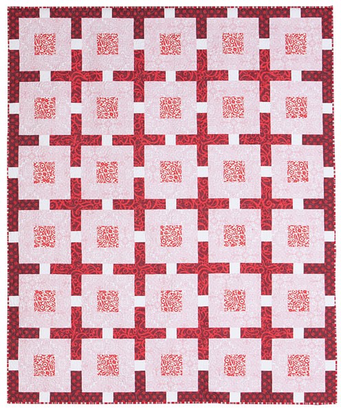 Scarlett - Red Cross Quilt Kit | ConnectingThreads.com