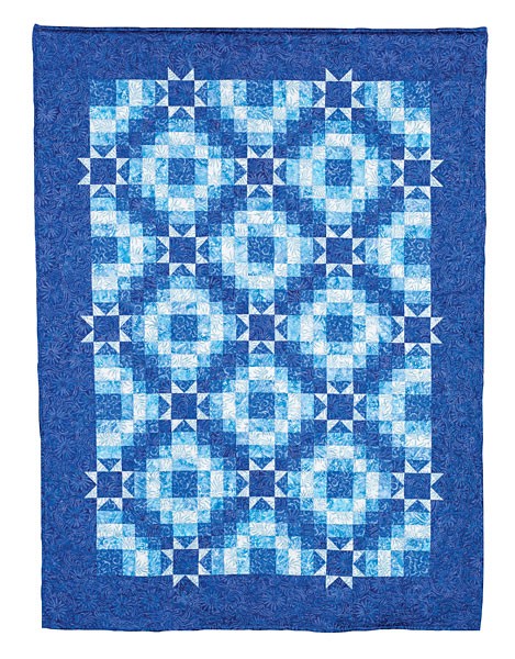 So Cerulean - Mostly Clear Quilt Kit | ConnectingThreads.com