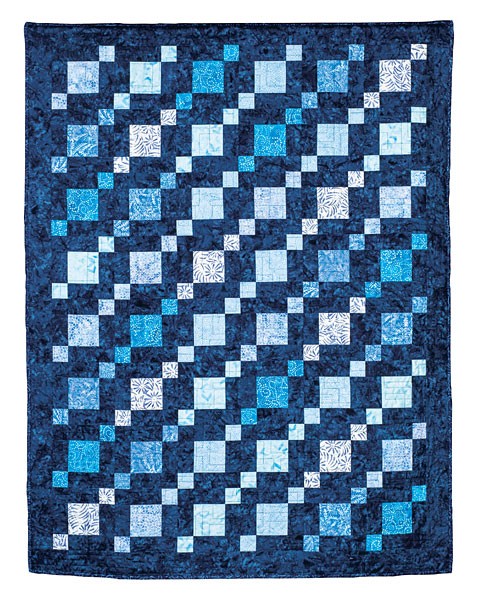 So Cerulean - Raindrops Quilt Kit | ConnectingThreads.com