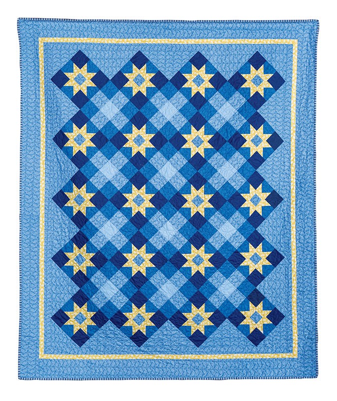 Sunshine Terrace w/ Metallic - Starlight Plaid Throw Quilt Kit ...