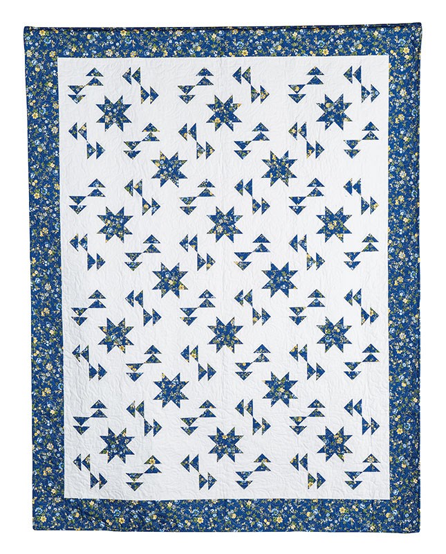 Sunshine Terrace w/ Metallic - Flutter By Quilt Kit | ConnectingThreads.com