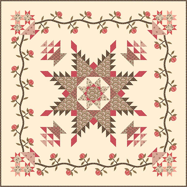 Ginger Blossom Quilt Kit | ConnectingThreads.com