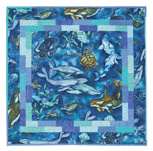 Wilderness Expressions - Fish Bowl Mini Quilt Kit | ConnectingThreads.com