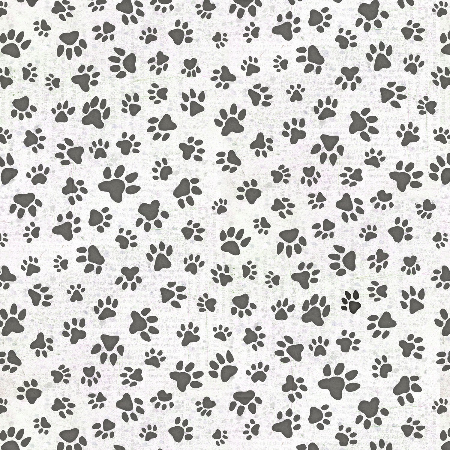 All You Need is Love and a Dog - Paw Print Allover | ConnectingThreads.com