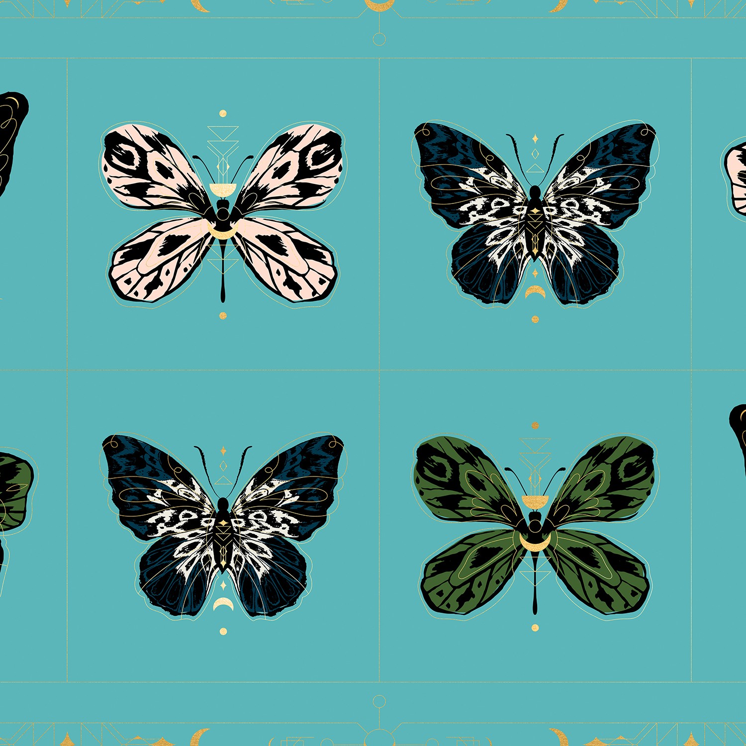 Tiger Fly Butterfly Panel | ConnectingThreads.com