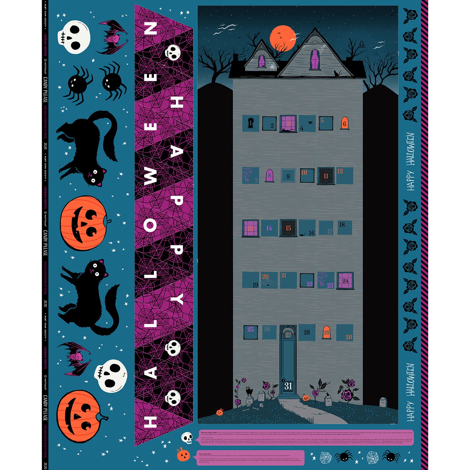 Candy Please - Halloween Countdown Panel | ConnectingThreads.com