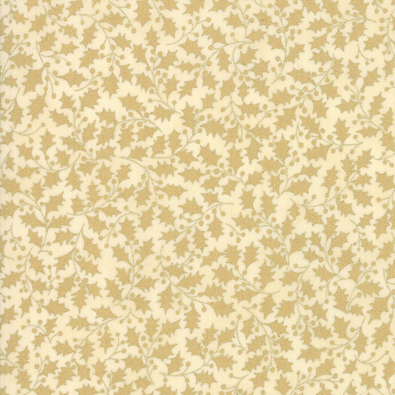 Poinsettias & Pine - Holly Leaves | ConnectingThreads.com