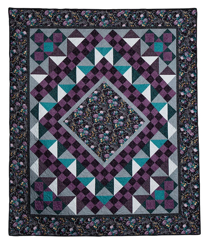Midnight Soiree - Midnight Romance Quilt Kit | ConnectingThreads.com