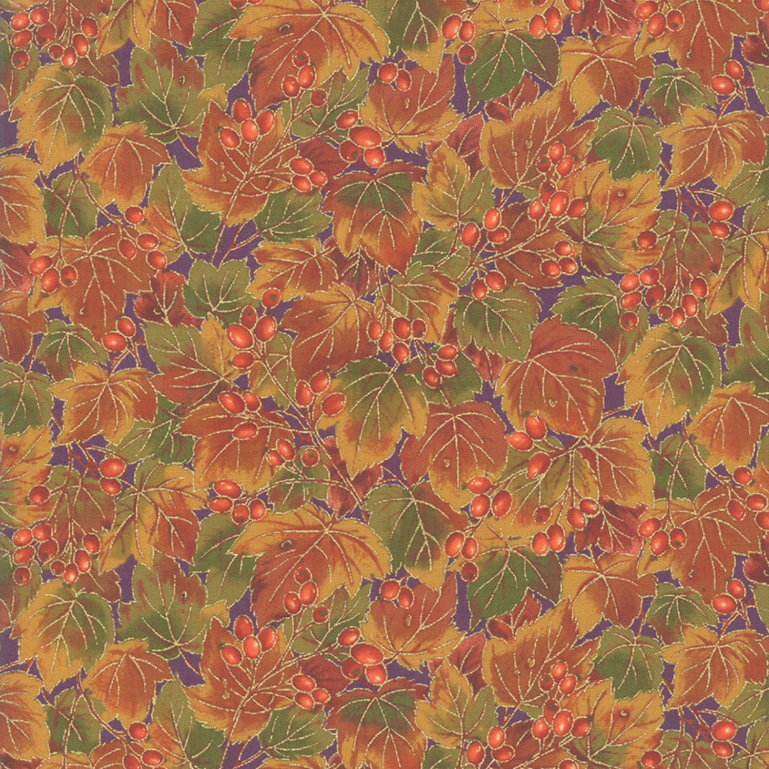 Arboretum Metallics - Leaves & Berries | ConnectingThreads.com
