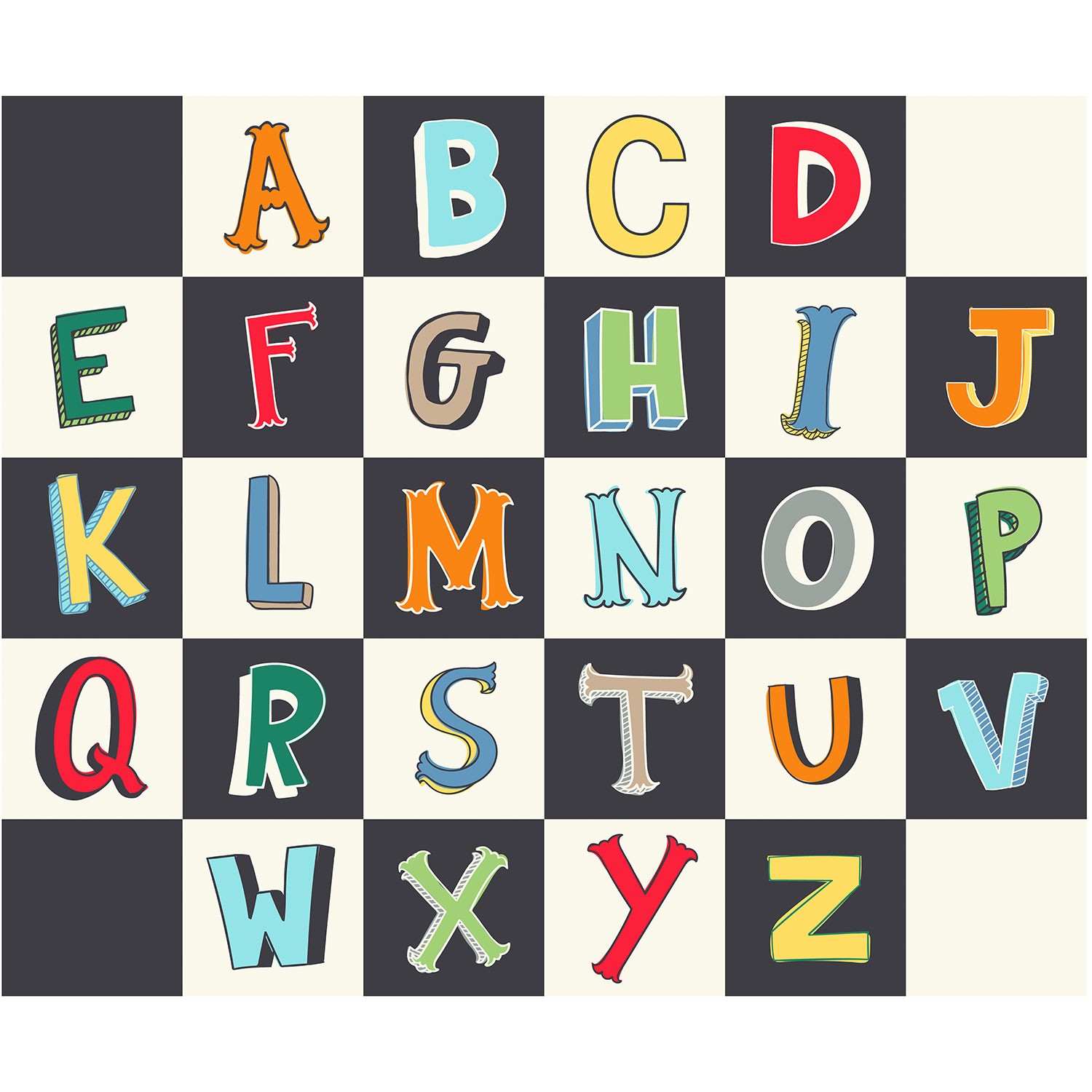 Alphabet Blocks Panel | ConnectingThreads.com