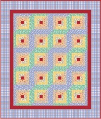 Free Log Cabin Lap Quilt Pattern | Connecting Threads