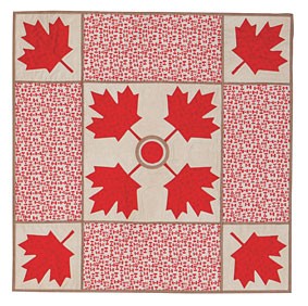 Free Canadian Maple Leaf Table Topper Pattern - Connecting Threads