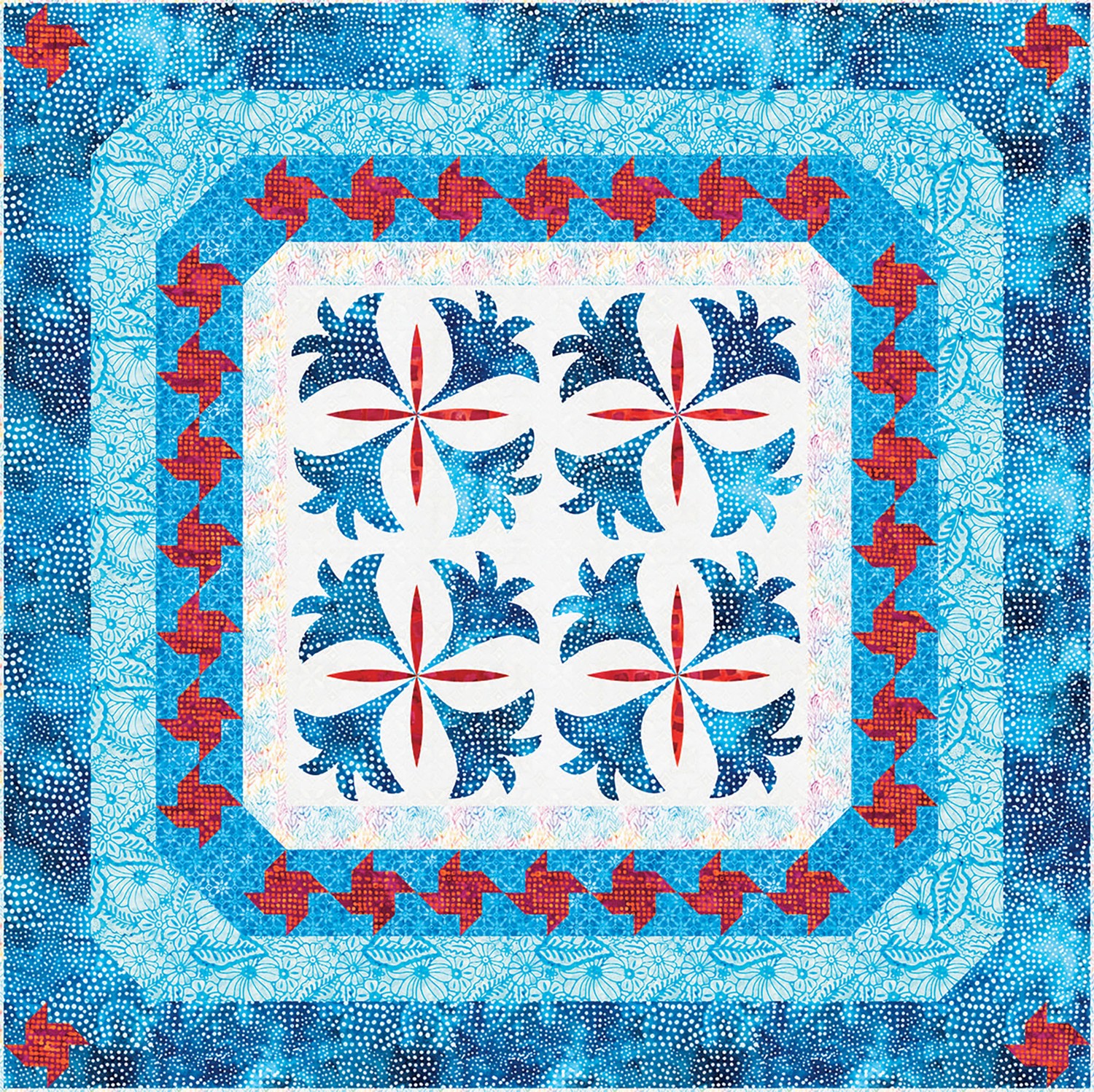 Cornflower Blue Quilt Pattern - Free Download | Connecting Threads