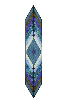 Free Diamond Chain Table Runner Pattern | Connecting Threads