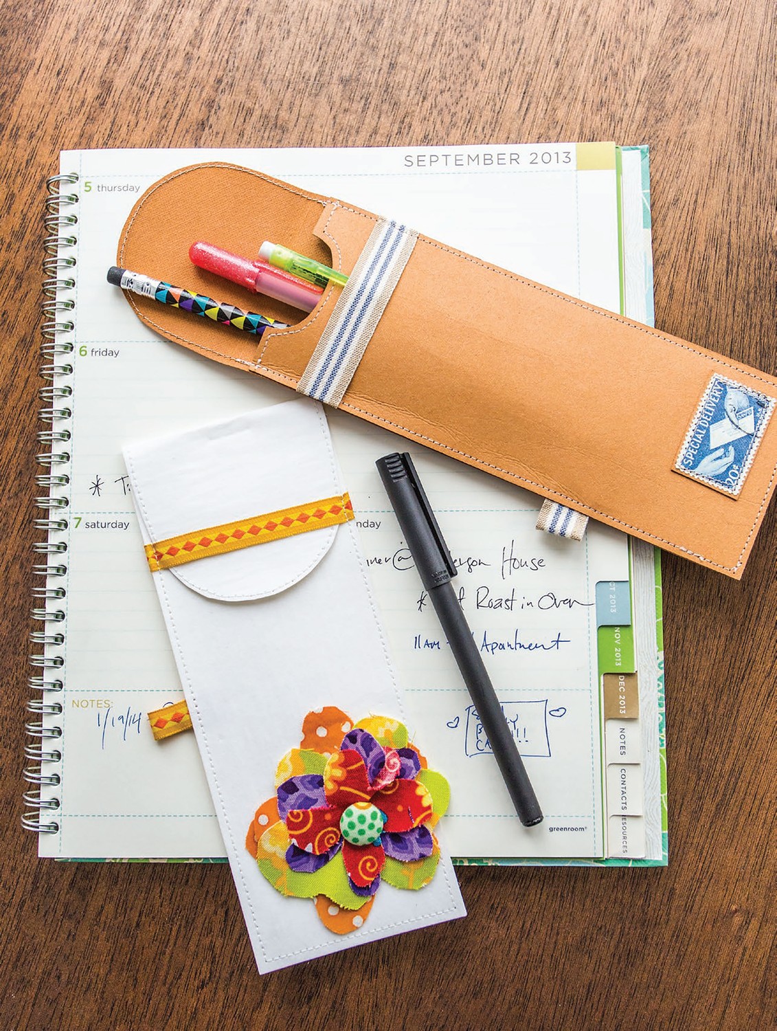 Kraft-Tex Pencil Case Pattern Download | Connecting Threads