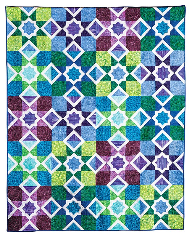 Rainbow Batiks - Aurora Quilt Kit | ConnectingThreads.com