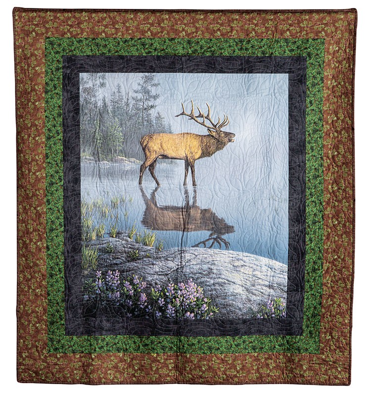 Nature's Finest - Elk Panel Quilt Kit | ConnectingThreads.com