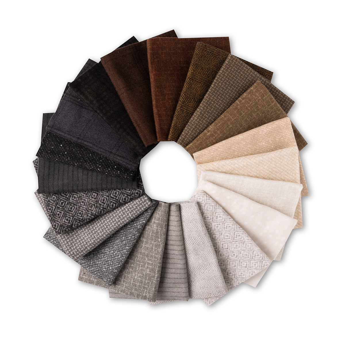 Woolies Flannel Fat Quarter Sampler Neutral Multi Color Flannel ...