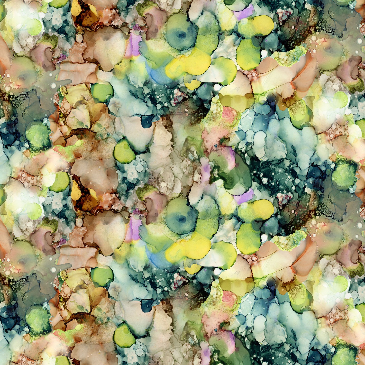 Alcohol Inks - Alcohol Inks Drops-Multi Quilting Cotton Fabric Yardage | ConnectingThreads.com
