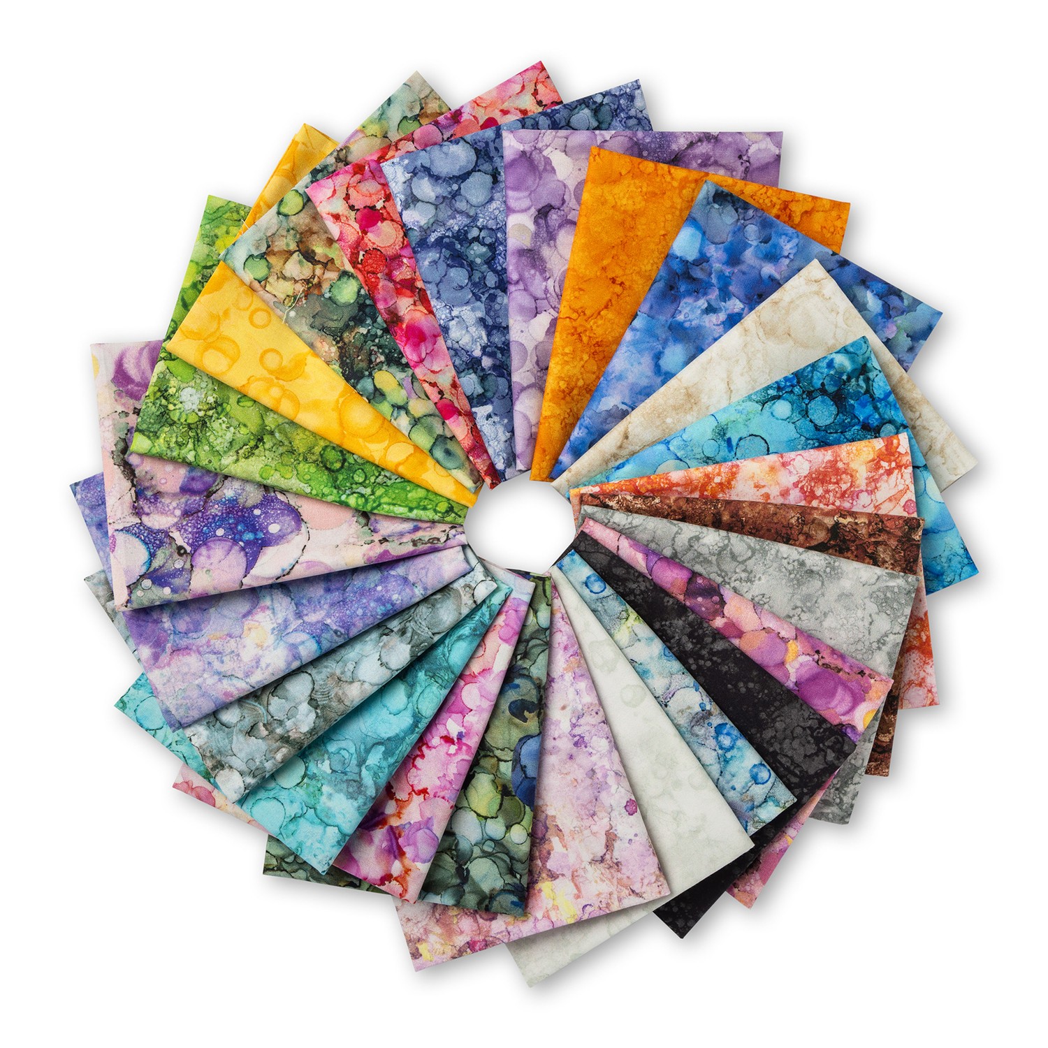 Alcohol Inks Cotton Fabric Quilt Kit | Connecting Threads
