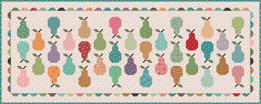 Pretty Pears Table Runner Kit | ConnectingThreads.com