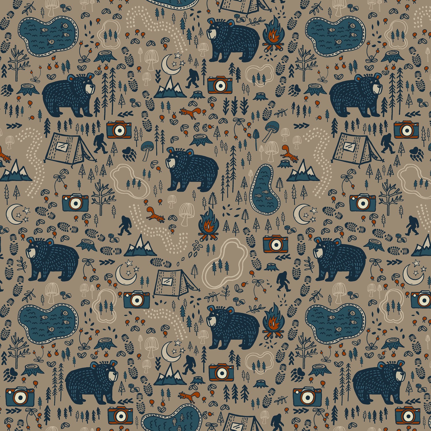 Fabric- Bear Camp Trail | Connecting Threads