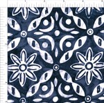 Moonlit Indigo Batiks - Moonlit Indigo Batiks Sunflower Pearl Indigo Quilting Cotton Fabric ...