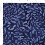 Moonlit Indigo Batiks - Moonlit Indigo Batiks Petals Lt Navy Quilting Cotton Fabric Yardage ...