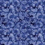 Moonlit Indigo Batiks - Moonlit Indigo Batiks Sea Anemone Lt Admiral Blue Quilting Cotton Fabric ...
