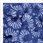Moonlit Indigo Batiks - Moonlit Indigo Batiks Sea Anemone Lt Admiral Blue Quilting Cotton Fabric ...