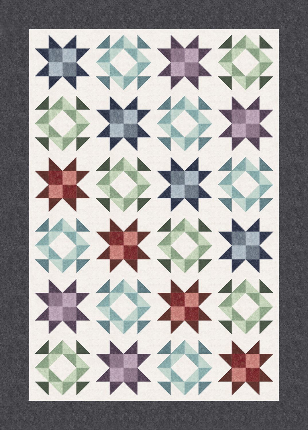 Mosaic Stars Pattern Download | Connecting Threads