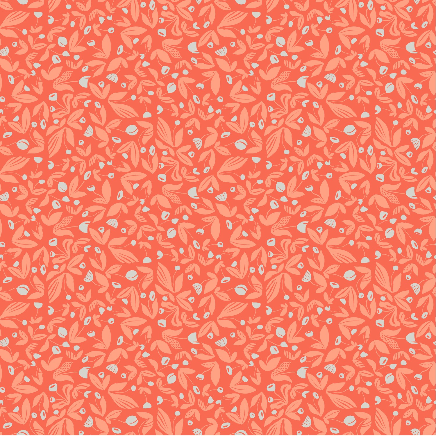 Summersault - Summersault Barefoot-Coral Quilting Cotton Fabric Yardage ...
