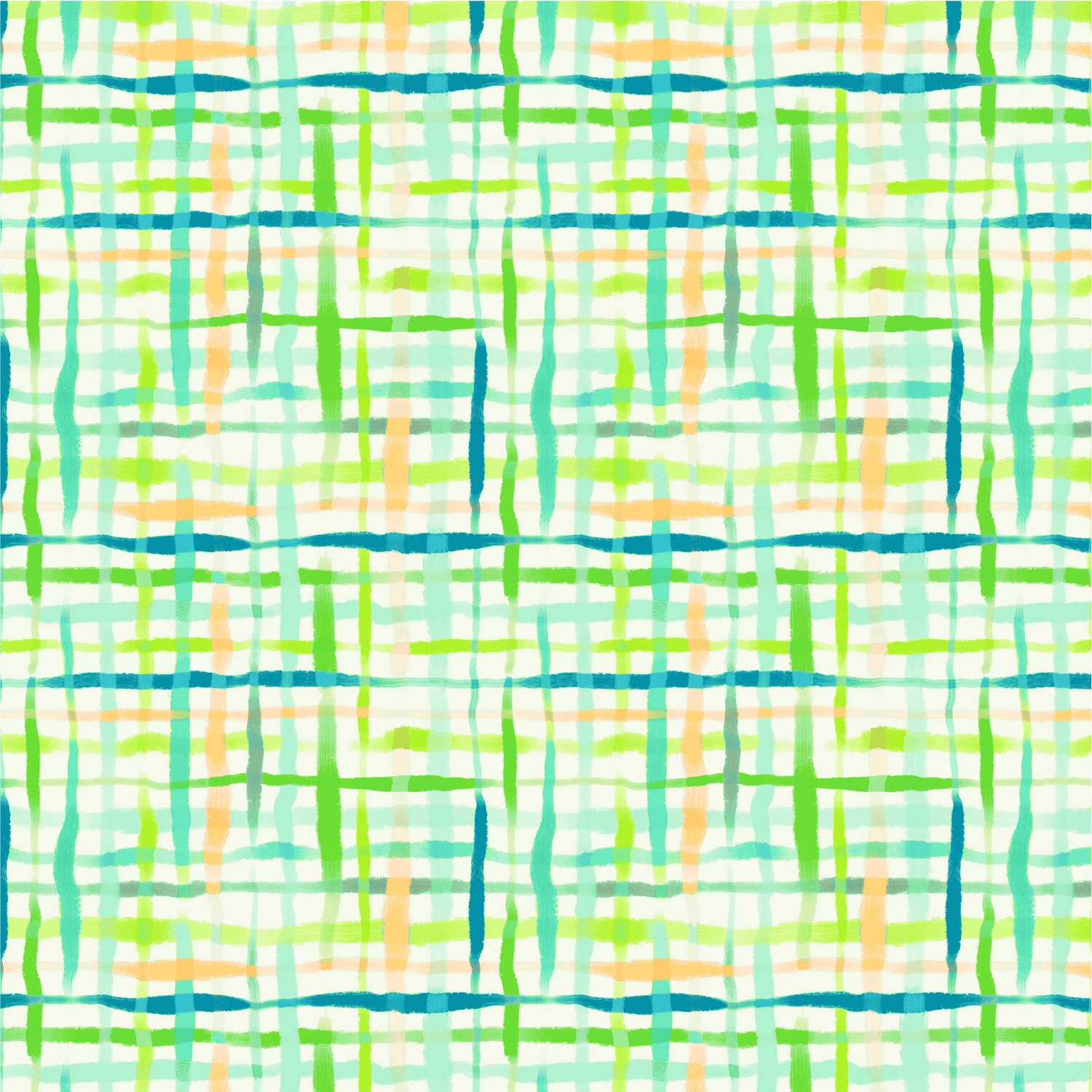 Summersault Picnic Basket-Mint Quilting Cotton Fabric Yardage | ConnectingThreads.com