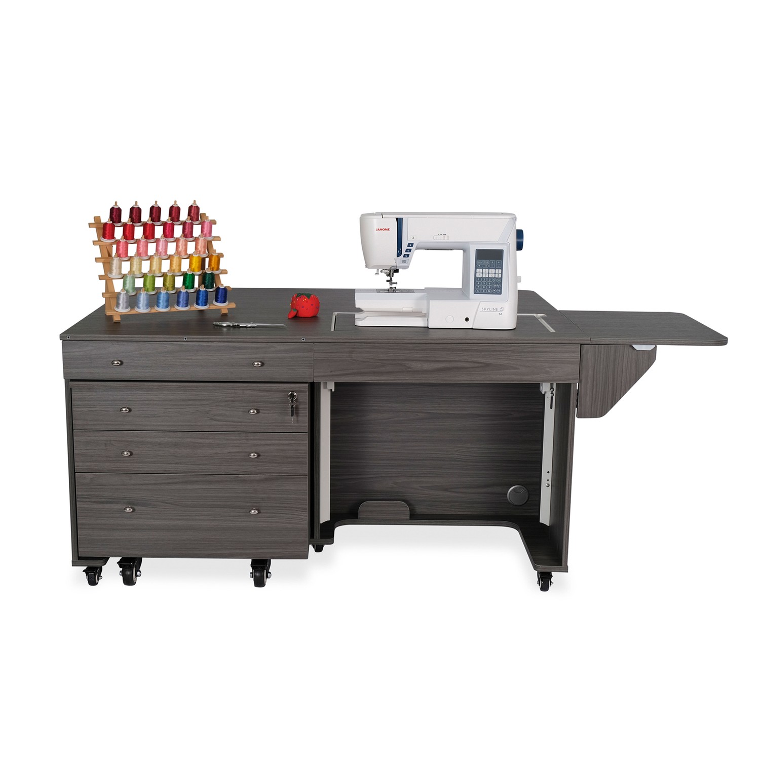 Kangaroo Joey Sewing Cabinet in Gray - Connecting Threads