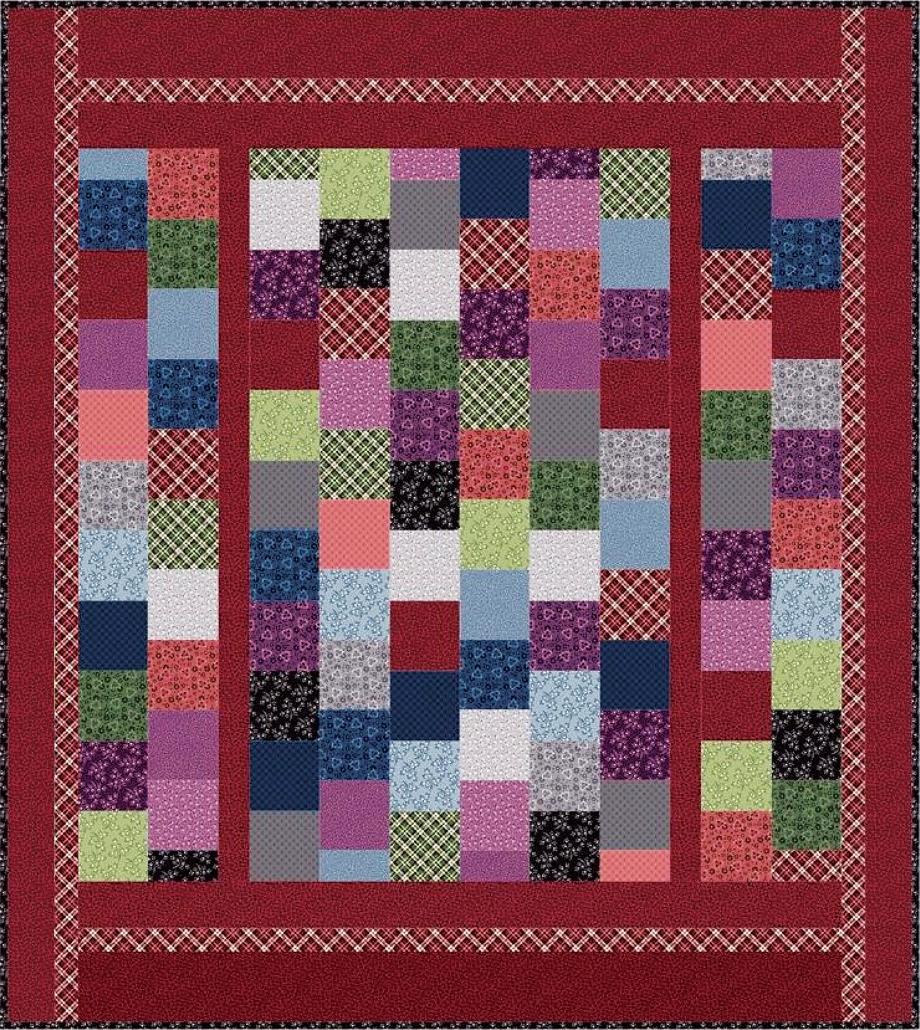 Winter Meadow Due date 2 lap Flannel Quilt Kit | Connecting Threads