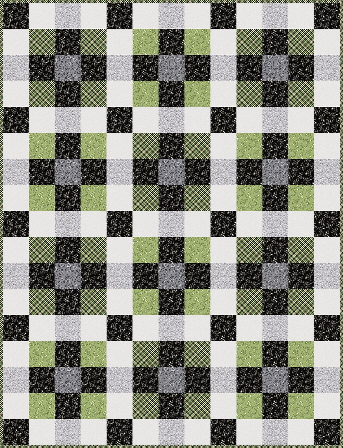 Winter Meadow celtic picnic Flannel Quilt Kit | Connecting Threads