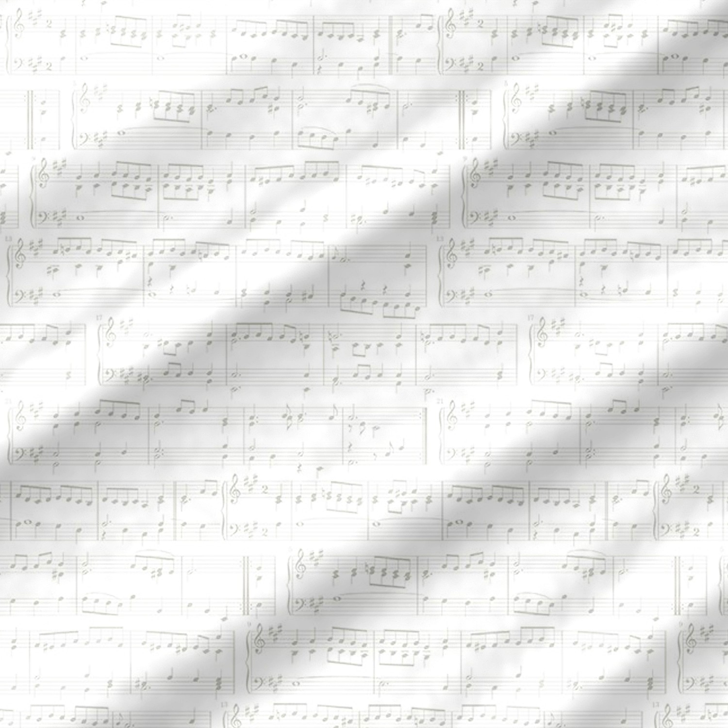 Specialty Cuts - Sheet Music 3 YD Cut-Lt Silver | ConnectingThreads.com