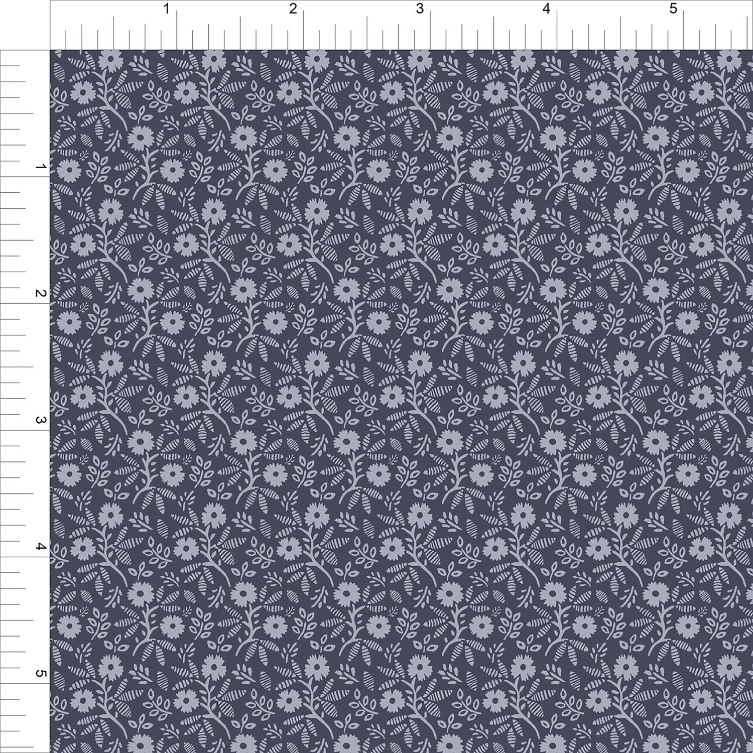 Tiny Flowers 3 YD Cut-Dusty Navy | ConnectingThreads.com