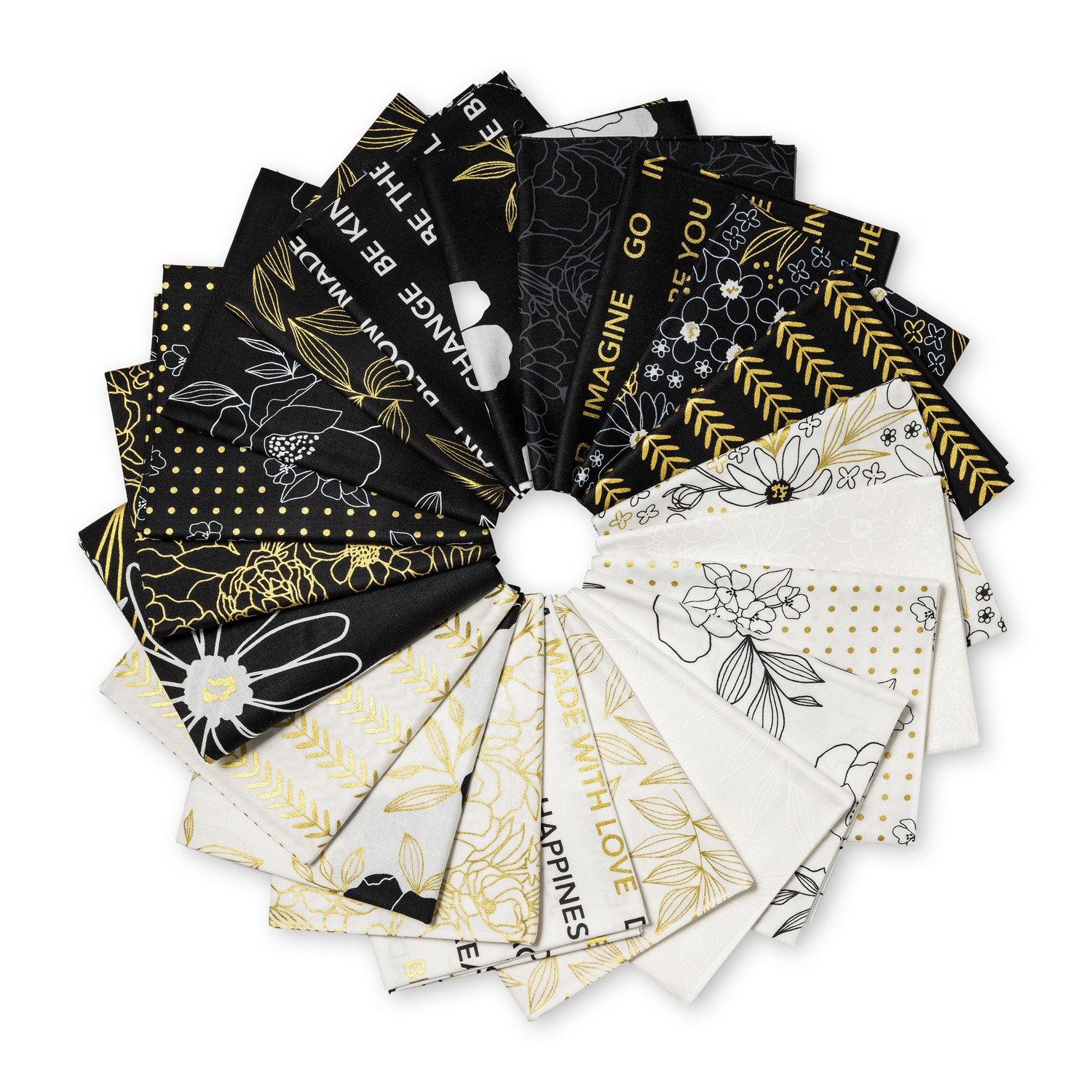 Gilded Fat Quarter Metallic Sampler | Connecting Threads